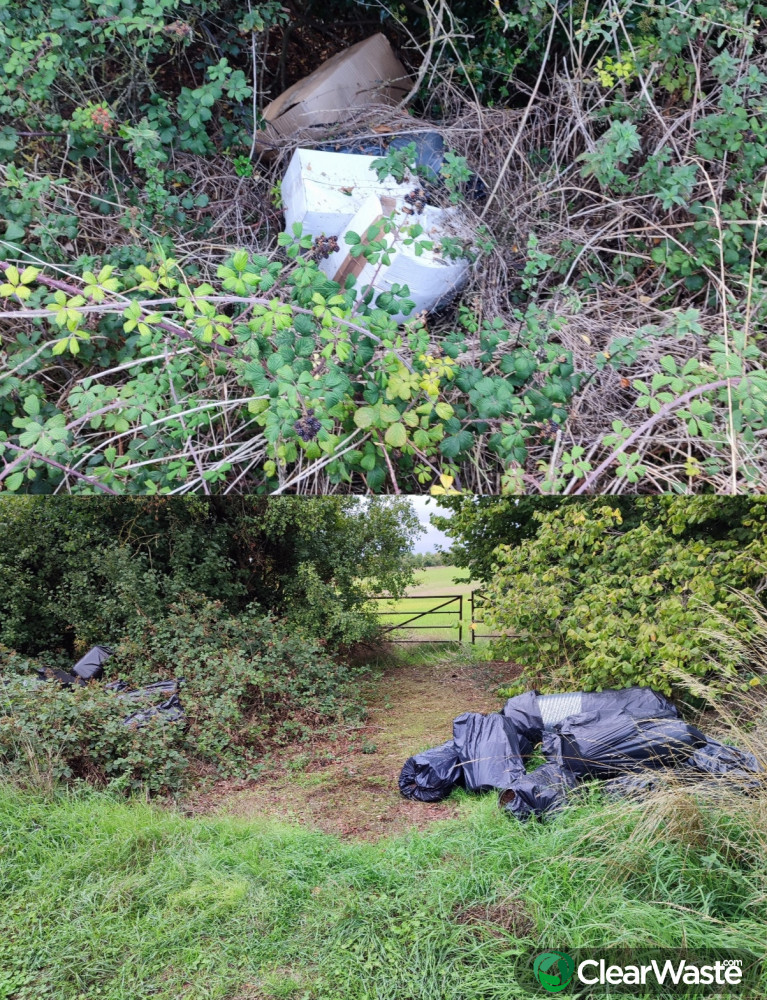Fly-tipping in Lilley Hoo Lane, Luton - ClearWaste