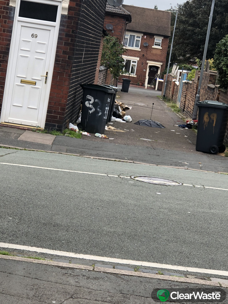 Fly-tipping in Warrington Street, Stoke-on-Trent - ClearWaste